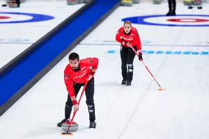 Canada’s Lotts stay on top at World Mixed Doubles Curling Championship ...