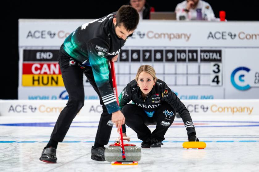 Canada’s Lotts stay on top at World Mixed Doubles Curling Championship ...